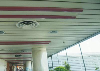 China Suspend Gallery Commercial Ceiling Tiles / U15 U85 U135 Strip Ceiling Tiles for sale
