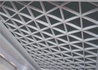 China indoor Square Metal Grid Ceiling film coating / metro grille ceiling anti - corrosion for sale