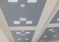 China Grey Color Galvanized Steel Lay In Ceiling Tiles 605 X 605mm For Airport for sale