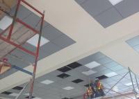 China Grey Color Galvanized Steel Lay In Ceiling Tiles 605 X 605mm For Airport for sale