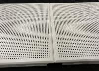 China 1'×1' White Color Perforation Φ2.3 Clip In Ceiling For Office Building for sale