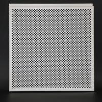 China White Aluminum Perforated Hook Drop Suspended Metal Ceiling Tiles Non - Flammable for sale