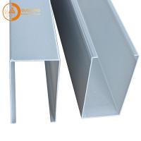 China Decorative Commercial Metal Strip Aluminium / Aluminium Baffle Ceiling Panels 35mm Width 150mm Height for sale