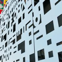 China External Commercial Aluminum Wall Panels / Perforated Metal Cladding Panels Facade for sale