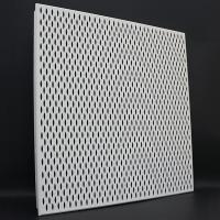 China Perforated Aluminum Alloy Clip In Ceiling 600×600mm White Color Suspended Metal Ceiling for sale
