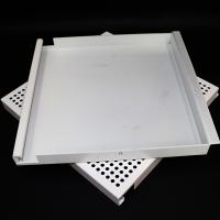 China Aluminum Interior Grid Dropped Suspended Metal Ceiling Straight Edge Profile for sale