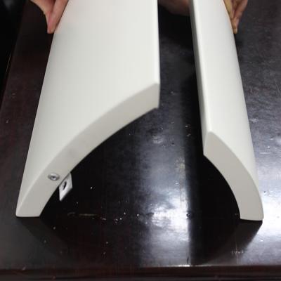 China White Customized Decorative Aluminium Panel Sheet Curved Shape 1.5mm 2.0mm Thickness for sale