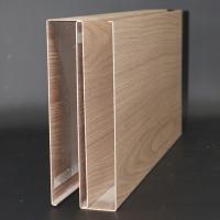 China Subway Station Decorative Aluminium Baffle Ceiling Wood Grian Lightweight for sale