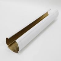 China Perforated Round Pipe Drop Aluminum Baffle Ceiling For Airport White Color for sale