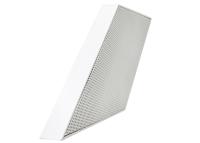 China Perforated Metal Aluminum Curtain Wall Panel Prismatic Shape Exterior PVDF Spray Painting for sale