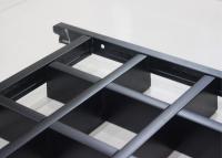 China Metal Grille Ceiling Commercial Ceiling Tiles Panel , install With Black 14 T-grid for sale