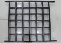 China Metal Grille Ceiling Commercial Ceiling Tiles Panel , install With Black 14 T-grid for sale