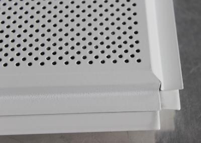 China Beveled Angle Acoustic Lay In Ceiling Tiles Metal Sheet install with T bar for sale