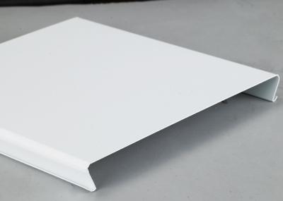China Plain Beveled Edge Decorative Aluminium Strip Ceiling Windproof Ceiling for Station for sale