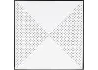 China Acoustic Ceiling Tiles Perforated Suspended Panel With Fireproof Nonwoven Fabric for sale
