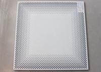 China Aluminium Perforated Metal Ceiling Panel / Round Hole Punching Platfond Panel for sale
