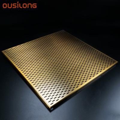 China Perforated Electrocladding Aluminium Clip In Ceiling Panel for sale