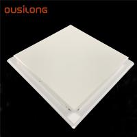 China Beveled PVDF White Galvanized Steel Clip In Ceiling Panel for sale