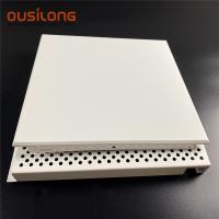 China Beveled PVDF White Galvanized Steel Clip In Ceiling Panel for sale