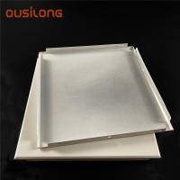 China Beveled PVDF White Galvanized Steel Clip In Ceiling Panel for sale
