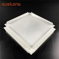 China Beveled PVDF White Galvanized Steel Clip In Ceiling Panel for sale