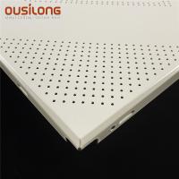 China Perforated Acoustic Aluminium / Aluminum Ceiling Panel Metal Building Wall Ceiling Decorative Materials for sale