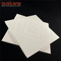 China Perforated Acoustic Aluminium / Aluminum Ceiling Panel Metal Building Wall Ceiling Decorative Materials for sale