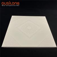 China Perforated Acoustic Aluminium / Aluminum Ceiling Panel Metal Building Wall Ceiling Decorative Materials for sale