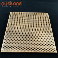 China Beveled  Edge Perforated Acoustic Aluminum Clip In Ceiling for sale