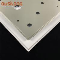 China Electroplate Aluminum 0.5mm Suspended Perforated Ceiling Panel for sale