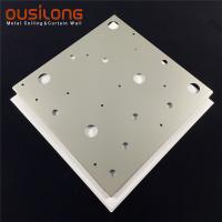 China Custom Perforated Metal Aluminum 600×600 Suspended Lay in Acoustic Ceiling Tiles with Tee Bar for sale