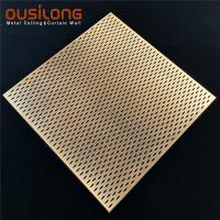 China Custom Perforated Metal Aluminum 600×600 Suspended Lay in Acoustic Ceiling Tiles with Tee Bar for sale