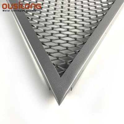 China Sound Reduction Clip In Ceiling Panels With Triangle Pattern for sale