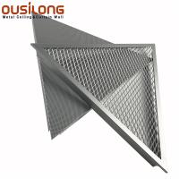 China Acoustical Triangle Aluminum / Aluminium Mesh Clip Snap in Ceiling Panel Framed Trianguler Ceiling for sale