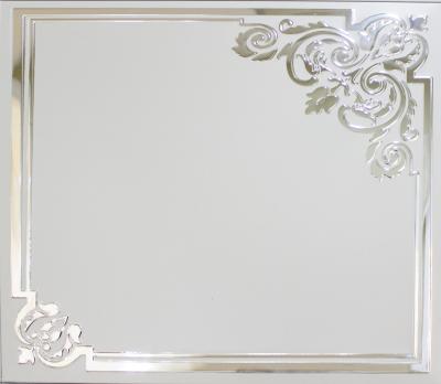 China Mirror Aluminum with Printing , Artistic Ceiling Tiles for Living Room Decoration for sale