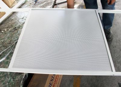 China Decorative Commercial Ceiling Tiles , Acoustical Perforated Panel installed with T bar for sale