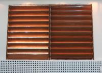China Mobilizable Profile Aluminum Sun Shade Louver System with Foaming Filler Material for sale