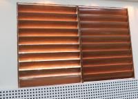 China Mobilizable Profile Aluminum Sun Shade Louver System with Foaming Filler Material for sale