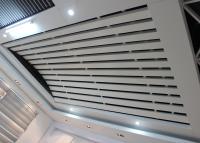 China Domed Linear Metal Ceiling Aluminum Install With Curved Keel , Curved Ceiling For Station for sale