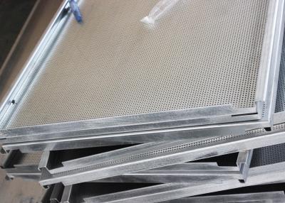 China Decorational NRC 0.65 Acoustic Ceiling Tiles , Perforated E Shaped Hook On Ceiling for sale