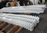 China Silver Grey PVDF Painting U84R Aluminum Sun Shade System , Sun Blocking Metal Louver for sale
