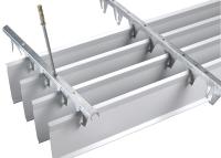 China Interior Aluminum Suspended Linear Metal Open Cell Ceiling Tiles For Metro Station Decoration Materials for sale