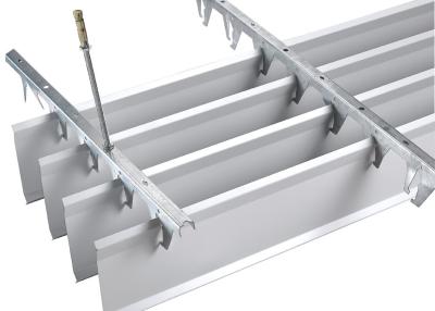 China Interior Aluminum Suspended Linear Metal Open Cell Ceiling Tiles For Metro Station Decoration Materials for sale