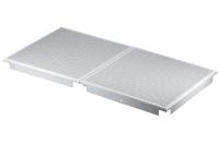 China Corrosion / Abrasion Resistance Perforated Metal Ceiling with Sound Absorbing Inlays for sale