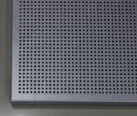 China Perforated Suspended Commercial Metal Ceiling Tiles Sound Shield for sale