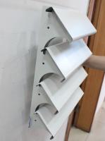 China Exterior Wall Decoration Sun Control Device Aluminum Louvre System 84R White for sale