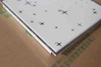 China Steel Interior Artistic Ceiling Tiles 0.6mm Clip In False Frame for sale