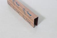 China Wooden Color Aluminum Linear Drop Down Ceiling Tiles U-shaped for sale