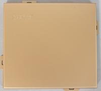China Golden Exterior Architectural Wall Panel 3.0mm Thickness Wall Tile for sale
