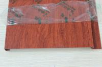 China Modern G-shaped Aluminium Strip Ceiling Wood Grain Color Ceiling for sale